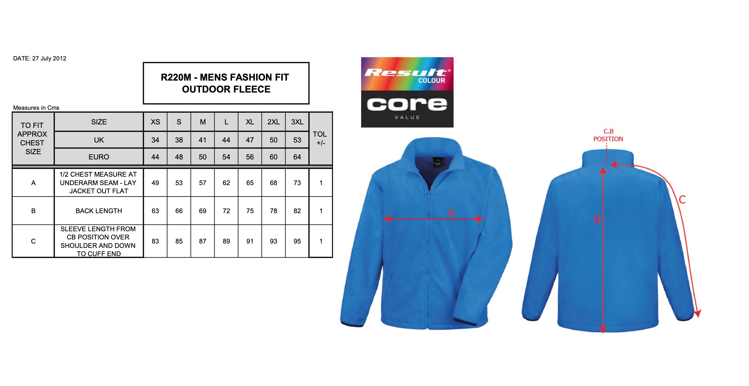 Result Core: Mens Norse Outdoor Fleece R220M | nawajo.de ...